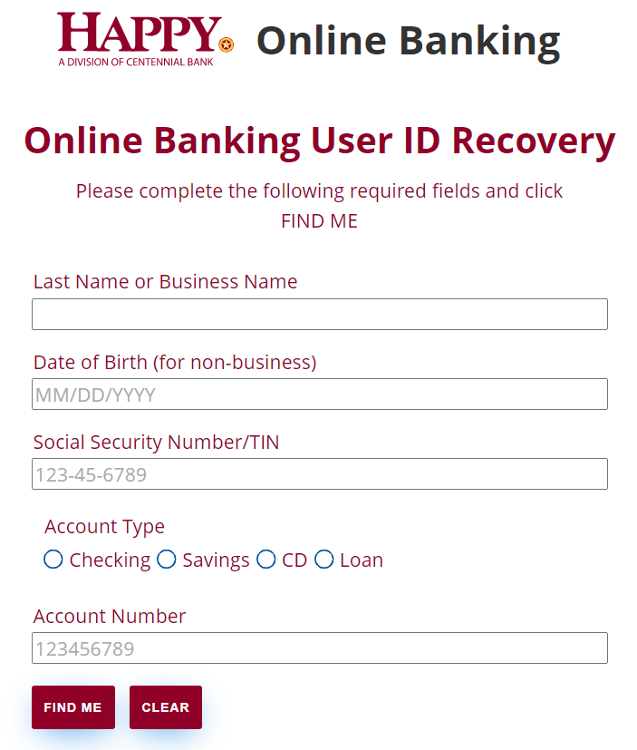 Self-Service - Happy State Bank